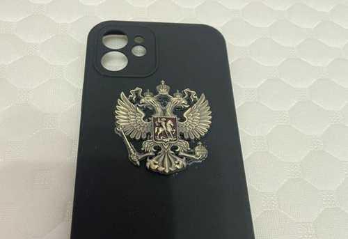 Силиконовый чехол iPhone 12 с гербом