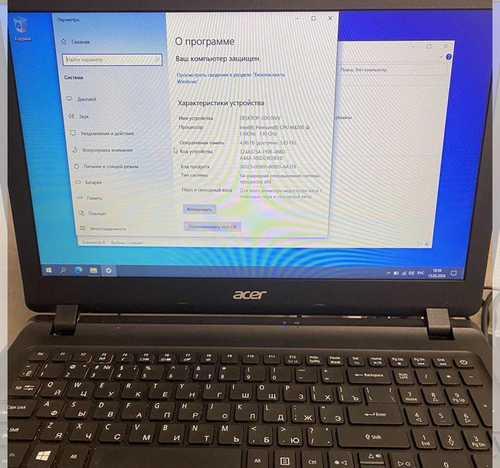 Ноутбук acer aspire