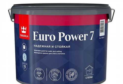 Краска моющаяся Tikkurila Euro Power 7 база С бесц