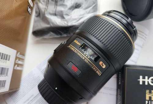 Объектив Nikon 105mm f/2.8G IF-ED AF-S VR Micro
