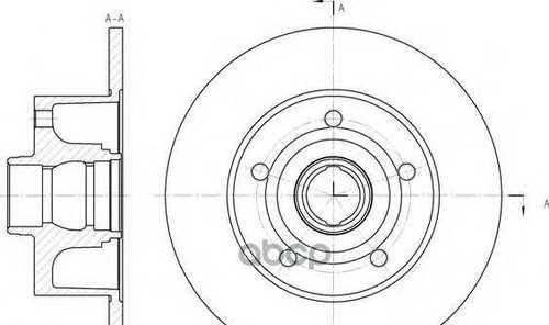 6431.00 диск тормозной (цена за шт) задний Audi