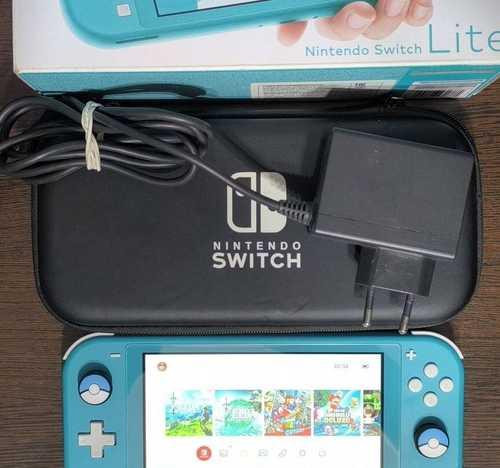Nintendo switch lite 128Gb.Прошита.Много игр.Чехол