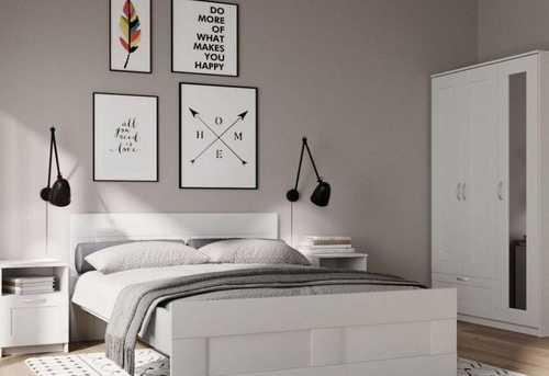 Кровать белая IKEA Бримнэс (Сириус) 120х200 новая