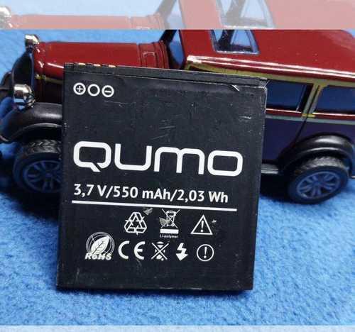 Qumo 3,7V/550 mAh/2,03 Wh. Аккумулятор. Оригинал