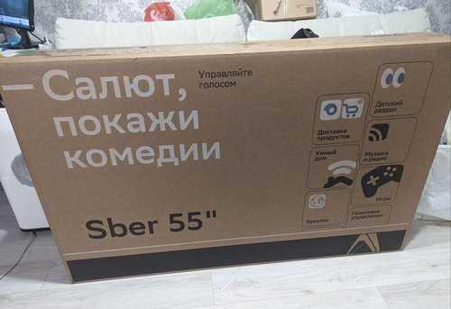 Телевизор smart tv sber 55 дюймов 4к
