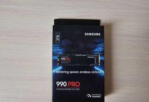 SSD M2 Samsung 990 PRO 2 Тб, новый,гар.1 год