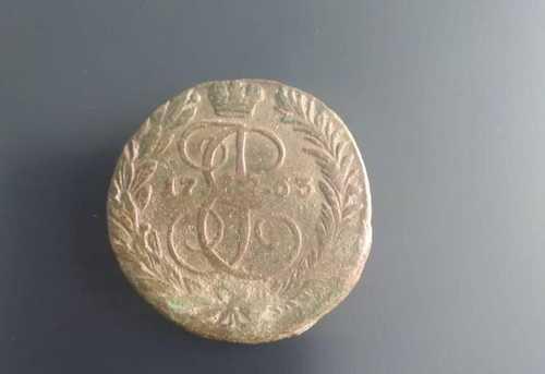 Монета Царская Россия 2 копейки 1763 г