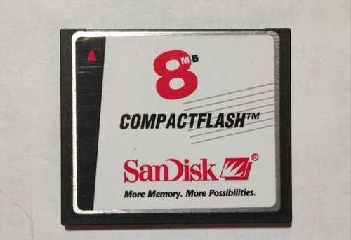 Карта памяти CompactFlash 8 Mb