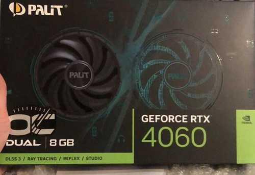 Видеокарта Palit nvidia GeForce RTX 4060 dual OC