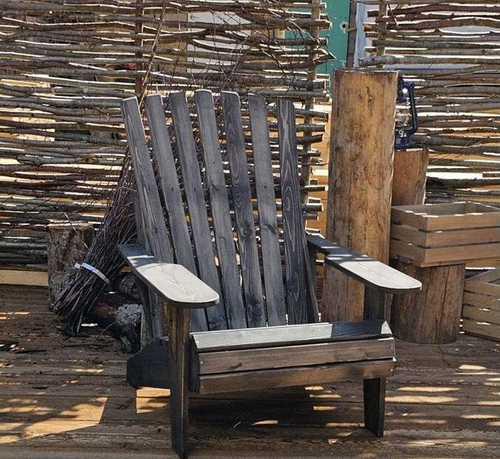 Кресло шезлонг из дерева. Массив сосны