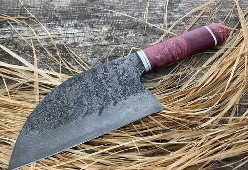 Сербский нож №1", клинок из Дамасской стали, рукоя