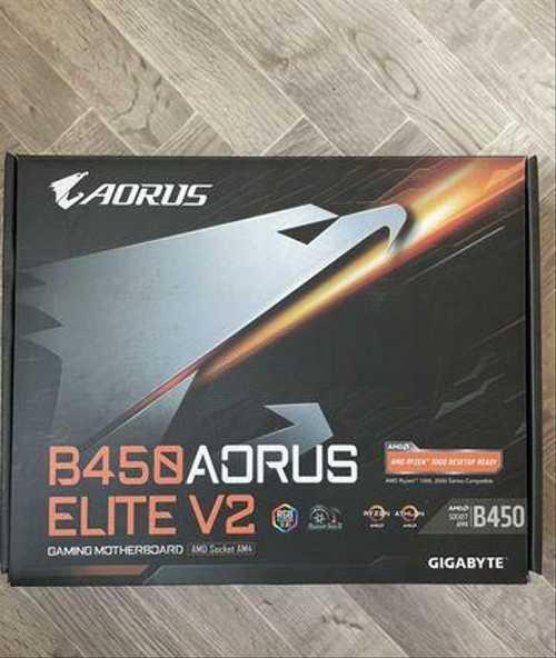 Материнская плата Gigabyte B450 Aorus Elite V2