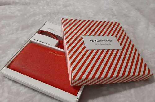 Wanderlust Подарочный набор Saffiano Bright Red