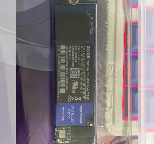 SSD 250gb WD Blue SN550 NVMe