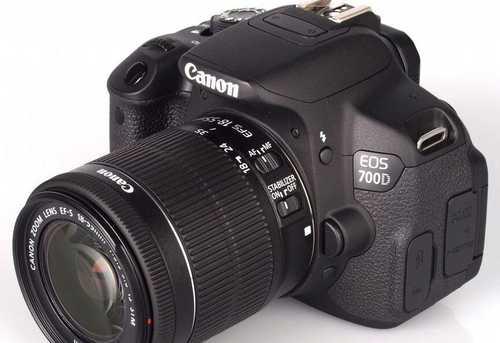Canon 700D(18-55мм IS+Бленда) +64гб+Сумка+З/устр.+