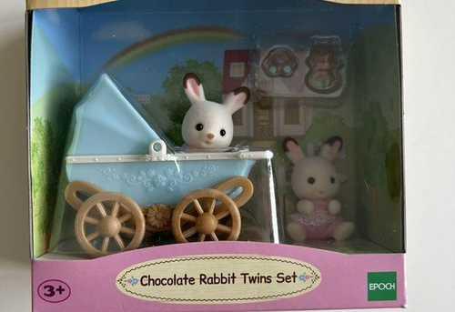 Новый Sylvanian families двойняшки в коляске 5432