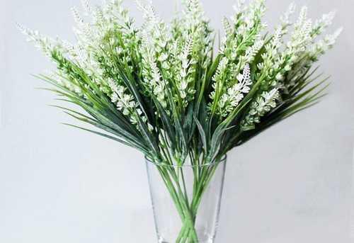 Лаванда белая, искусственные цветы из высококачест