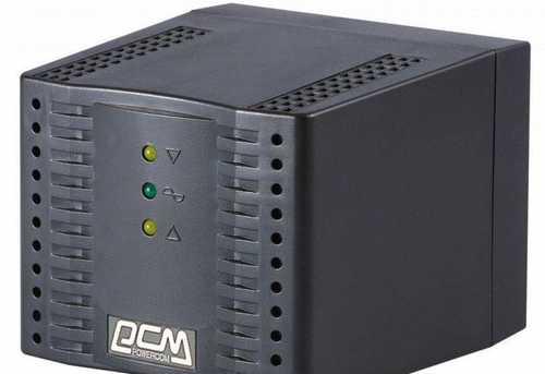 Стабилизатор напряжения PowerCom TCA-2000 черный t