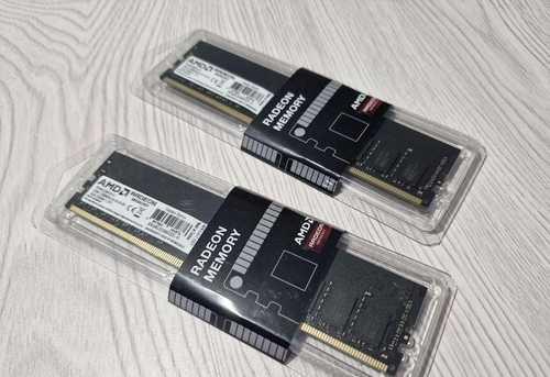 Новая 2шт Оперативка DDR4 AMD 8Гб 3200Mhz