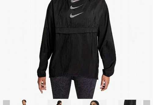 Nike jacket RUN division black, ветровка, разм XS