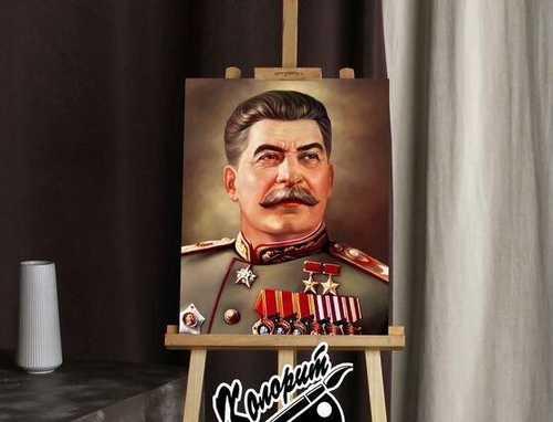 Портрет Сталина, Берии, Дзержинского