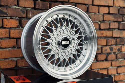 16" В Наличии # BBS RS 8J 5x100 Silver Machine Lip