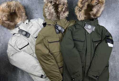 Зимняя мужская парка Stone Island