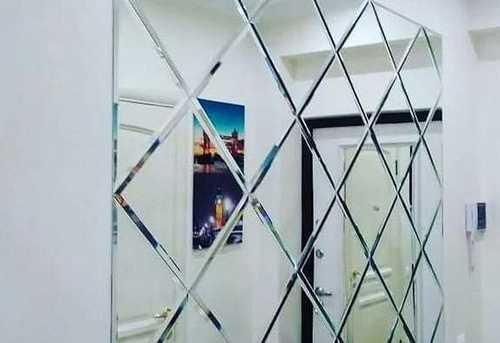 Зеркальное панно на стену