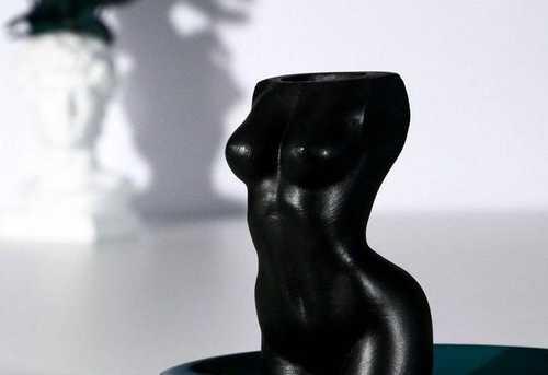 Подставка для зубочисток «Женское тело», черная