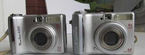 Фотоаппараты Canon Power Shot A540 и A550