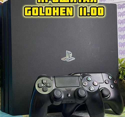 Прошитая Sony PS4 Pro 7208B GoldHen 11.00