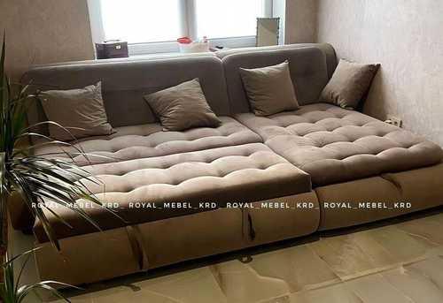 Большой угловой диван / диван кровать