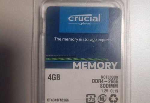 Оперативная память SO-dimm DDR4 4gb