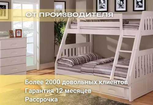 Детская кровать с разными спальными местами