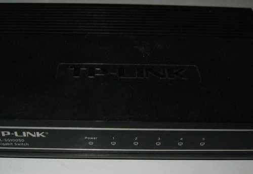 Коммутатор TP-Link TL-SG1005D без блока пит