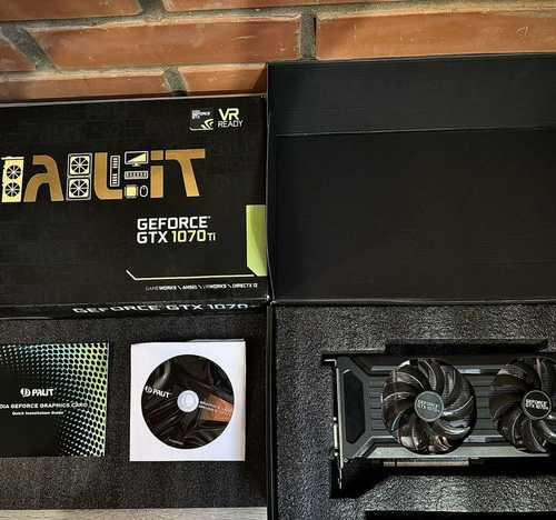 GTX 1070Ti 8Gb игровая видеокарта, стабильная