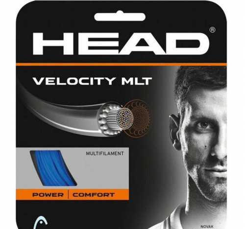 Теннисная струна Head Velocity MLT Blue 1,30 12 метров