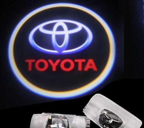 Проекция логотипа Toyota LED в дверь H2CC2