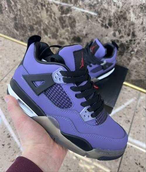 Новые Nike x Travis Scott Air Jordan 4 purple
