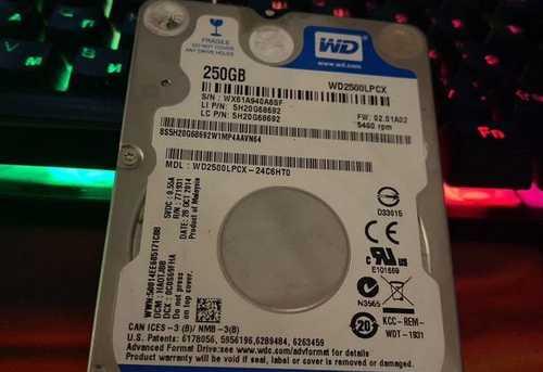 Жесткий диск 250gb 5400rpm