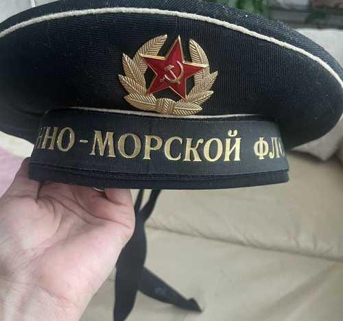 Фуражка вмф черная