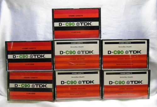 Аудиокассета TDK D-C90. Made in Japan. 7