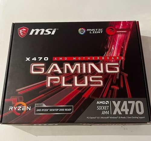 Плата MSI AM4 X470 gaming plus