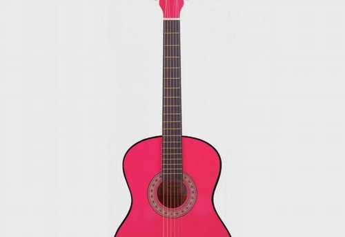 Акустическая гитара DaVinci DF-50A неоновый розовы