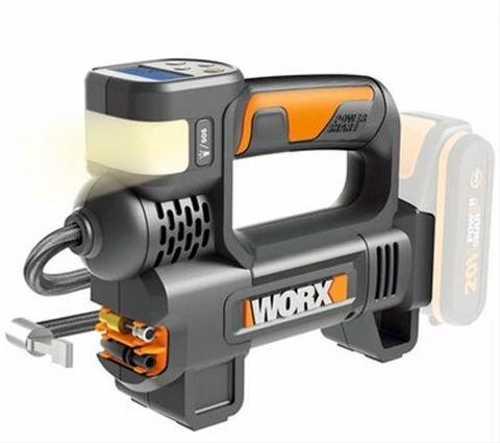 Насос аккумуляторный с фонарем worx WX092.9