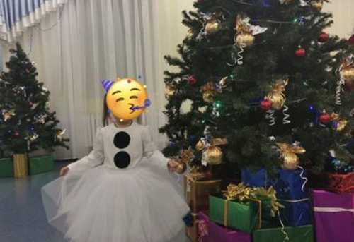 Наряд на новый год- костюм снеговика