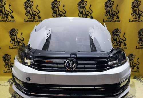 Бампер передний белый Volkswagen Polo 5 2015