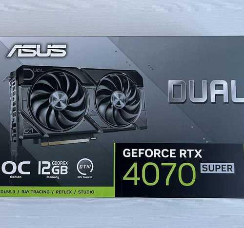 Asus RTX 4070 Super dual OC новая, гарантия