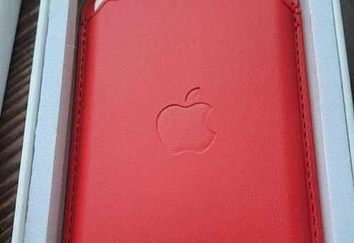 Кардхолдер apple leather wallet magsafe