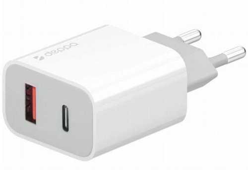 Сетевое зарядное устройство Deppa USB-C + USB A, P